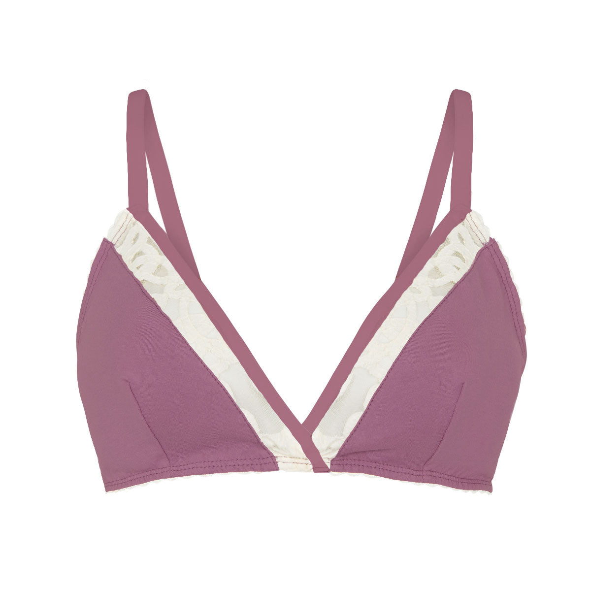 Kitty soft cup organic cotton bralette in rose pink- Eco intimates ...